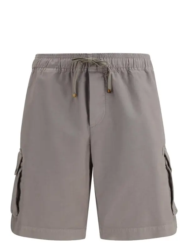 Brunello Cucinelli Cotton Cargo Shorts - Cream