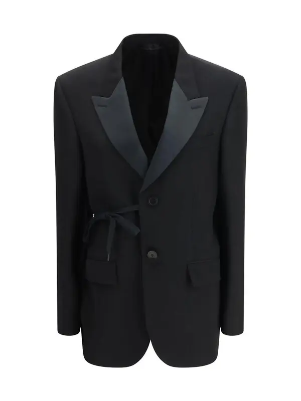 Balenciaga Wrap Tailored Jacket - Black