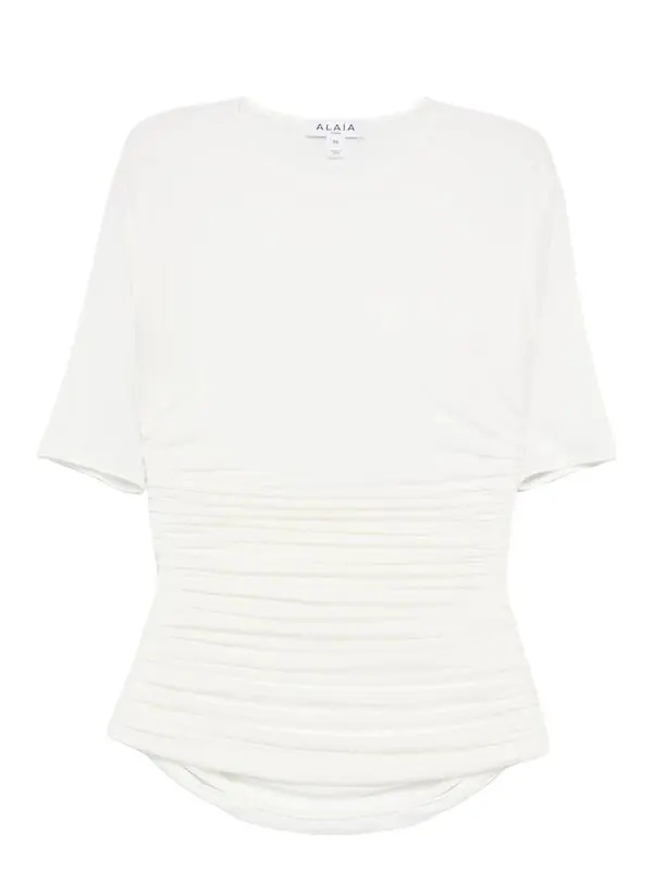 Alaïa Ruched T-shirt - White