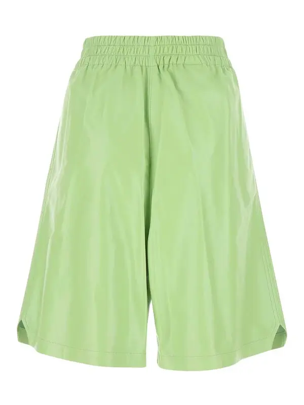 Bottega Veneta Pastel Leather Shorts - Green