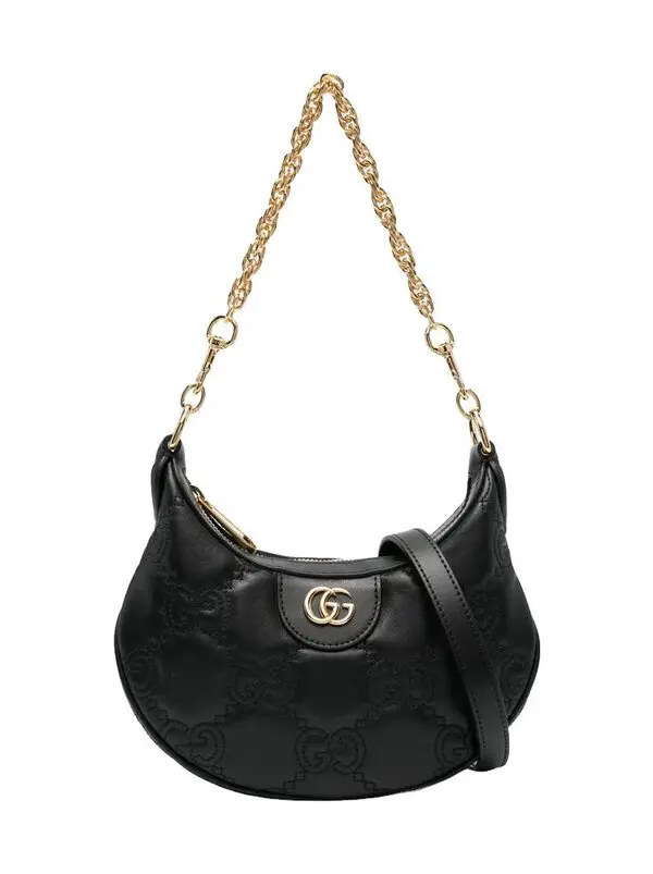 Gucci Matelassé Leather Shoulder Bag - Black