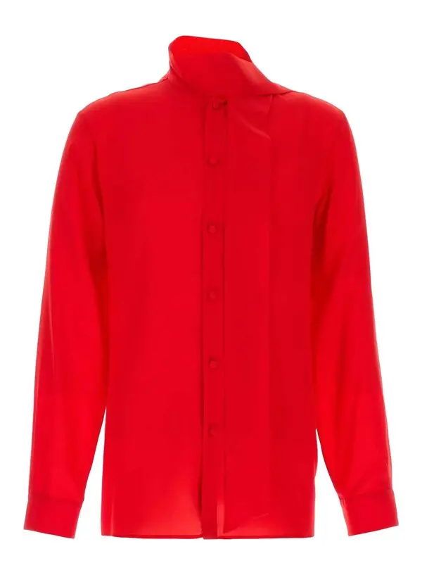 Valentino Garavani Crepe Shirt - Red