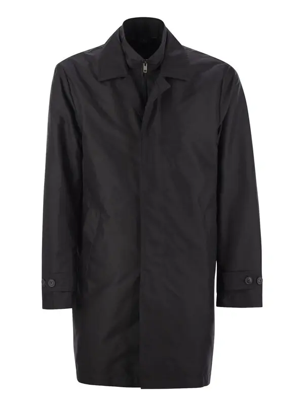 FAY Technical Cotton Morning Coat - Multicolor
