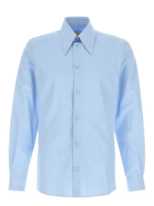 Valentino Garavani Light- Poplin Shirt - Blue