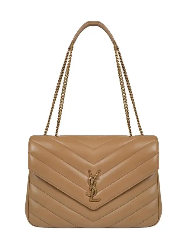 Saint Laurent Borsa Loulou Large - Cream