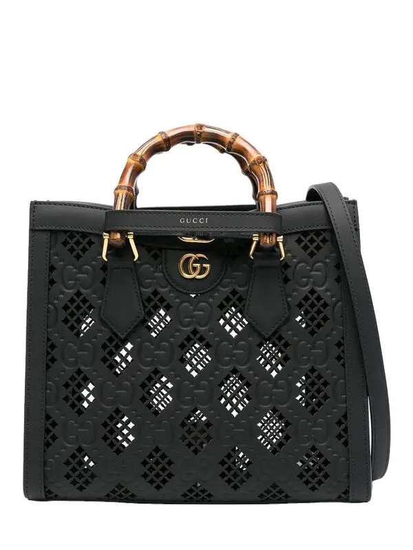Gucci Bamboo Top Handle Tote Bag - Black