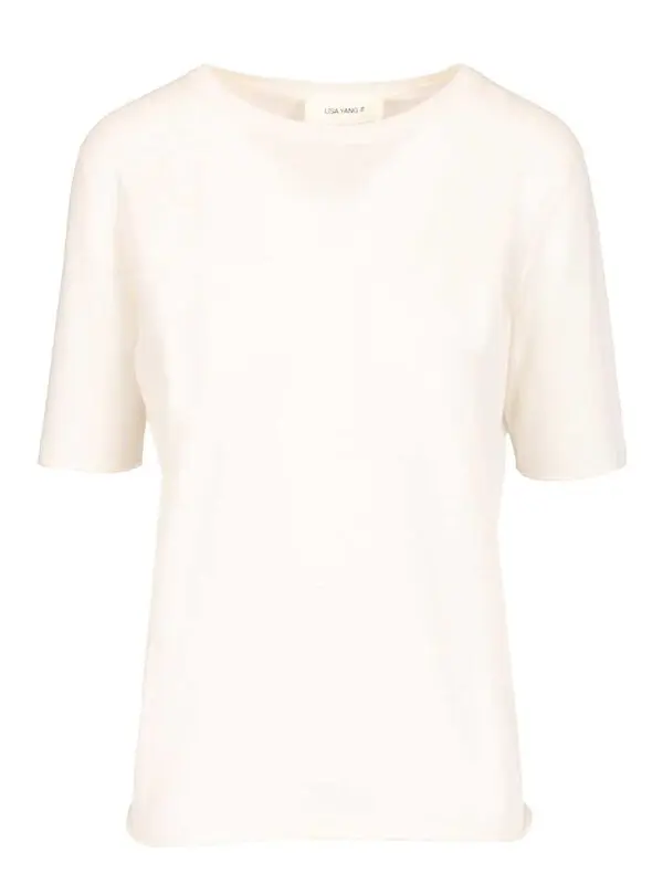 LISA YANG Ari Cashmere T-shirt - White