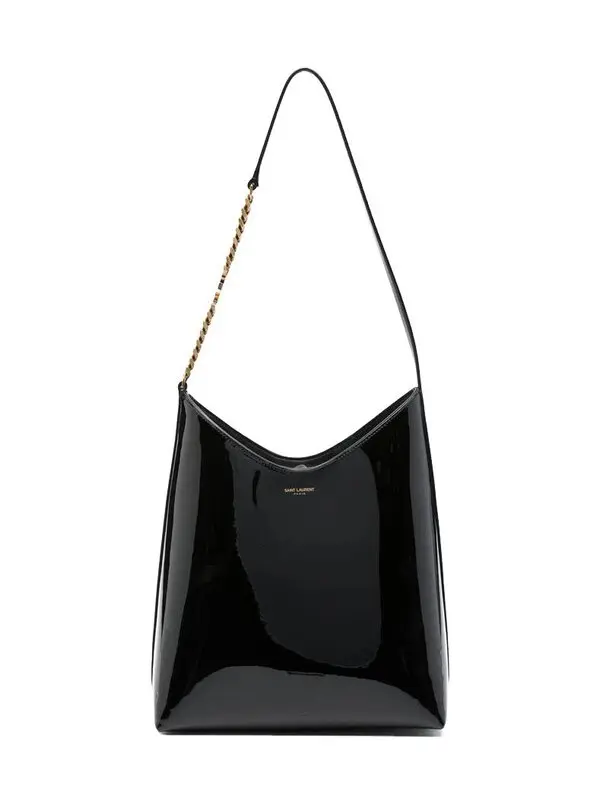Saint Laurent Patent Leather Shoulder Bag - Black