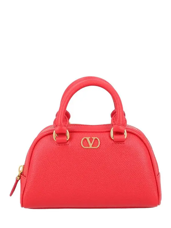 Valentino Garavani Leather Top Handle Bag - Red