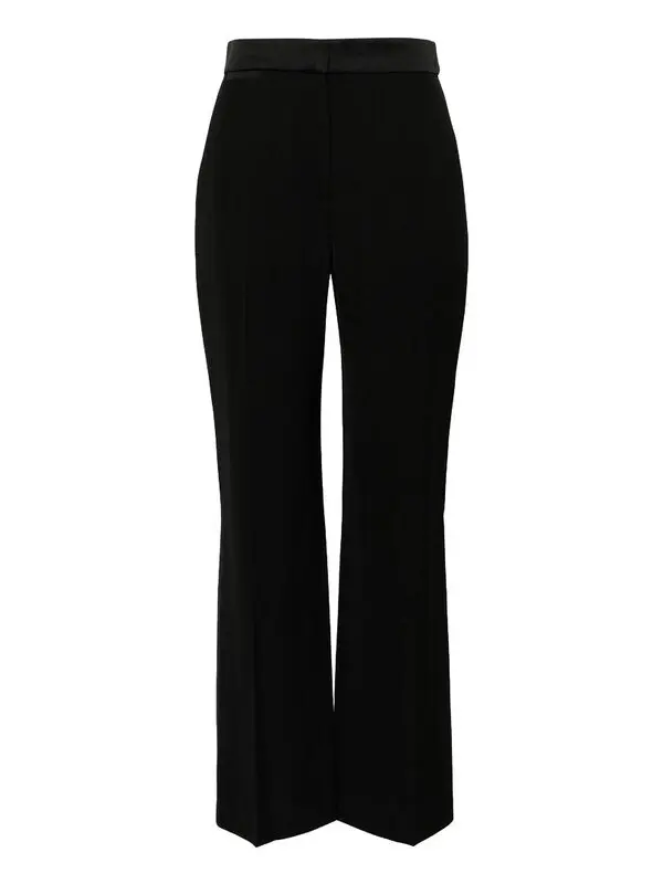Casablanca Silk And Viscose Blend Trousers - Black