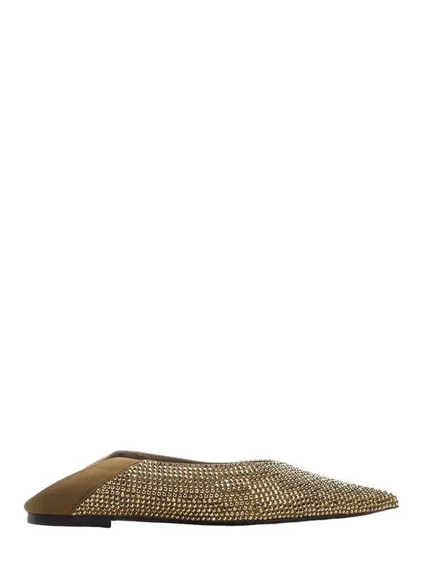 Saint Laurent Nour" Ballerinas - Cream