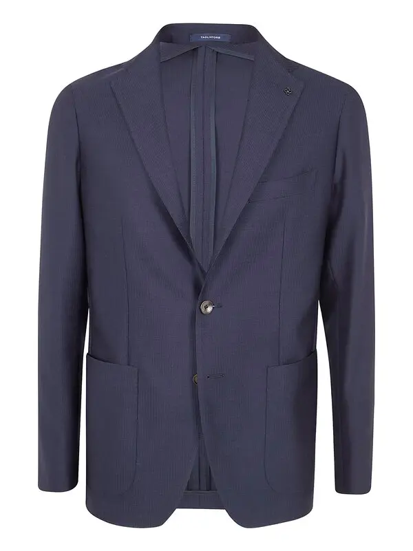 Tagliatore Montecarlo Wool Blazer - Blue