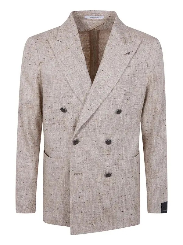 Tagliatore Montecarlo Double Breasted Blazer - Multicolor