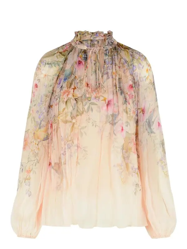 Zimmermann Rebellion Viscose Blouse - Pink