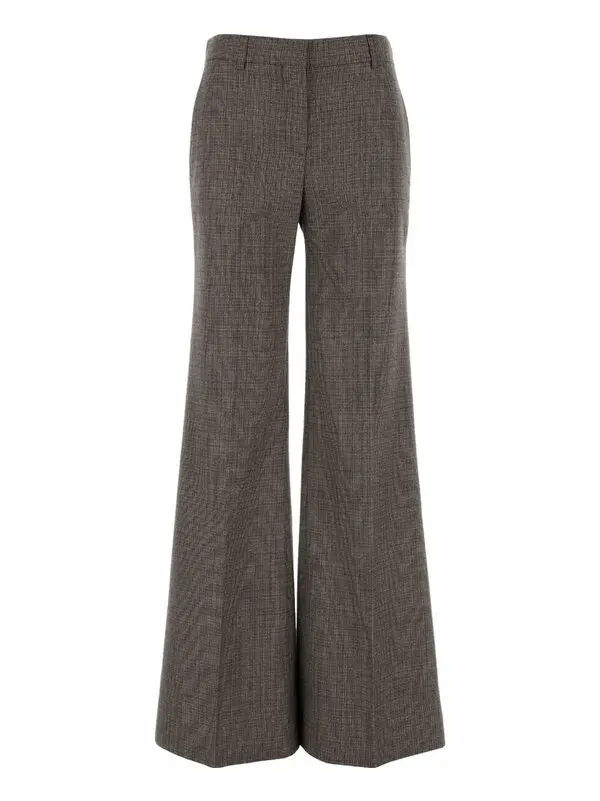 Stella McCartney Embroidered Wool Palazzo Pants - Multicolor