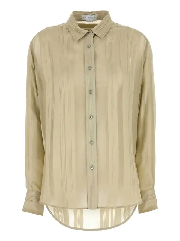 Stella McCartney Khaki Silk Shirt - Green
