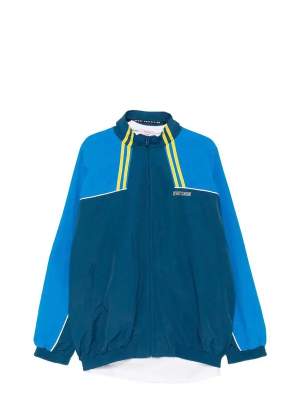 Martine Rose Zip-up Logo Detail Sport Jacket - Blue
