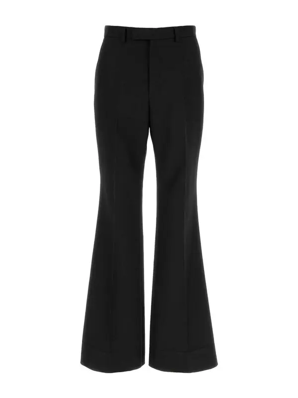 Valentino Garavani Polyester Blend Flared Pants - Black