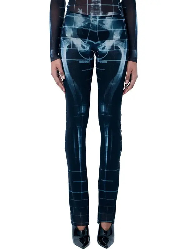 JEAN PAUL GAULTIER Squeletor Mesh Pants - Black