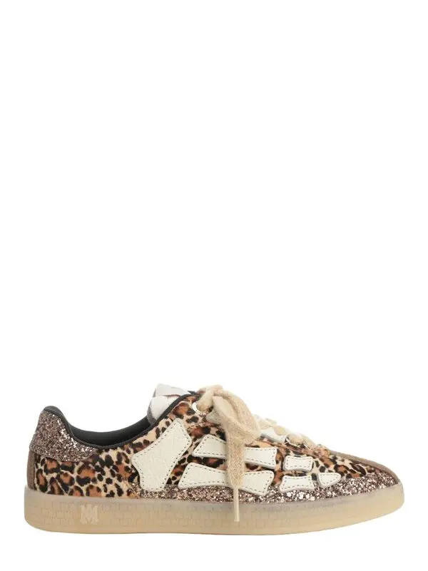 Amiri Leopard Print Pony Hair Sneakers - Multicolor