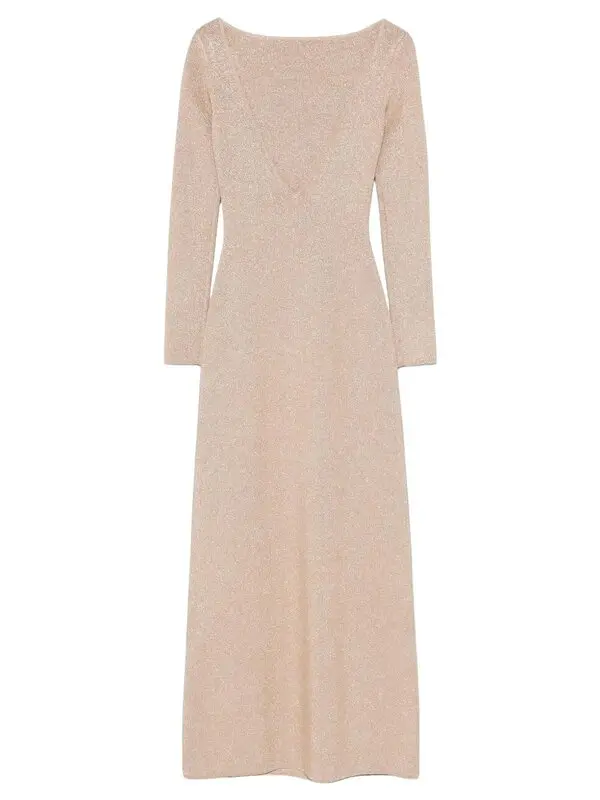 Max Mara Bracco Viscose Knit Dress - Multicolor