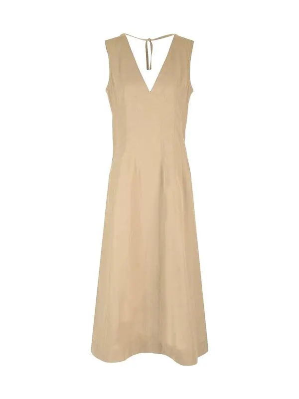 Bottega Veneta Sleeveless Maxi Dress - Cream