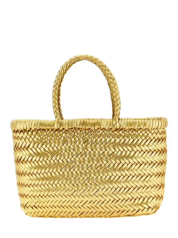 Dragon Diffusion Flat Gora Mini Handbag - Gold