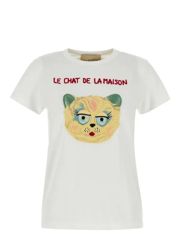 Valentino Garavani Silk T-shirt - White