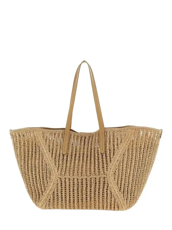 Brunello Cucinelli Woven Shopping Bag - Multicolor
