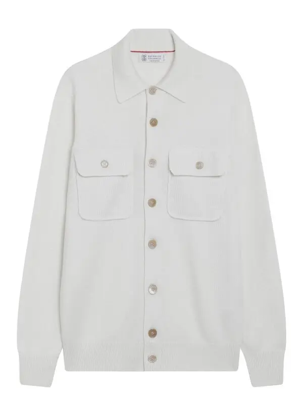 Brunello Cucinelli Cashmere Cardigan - White