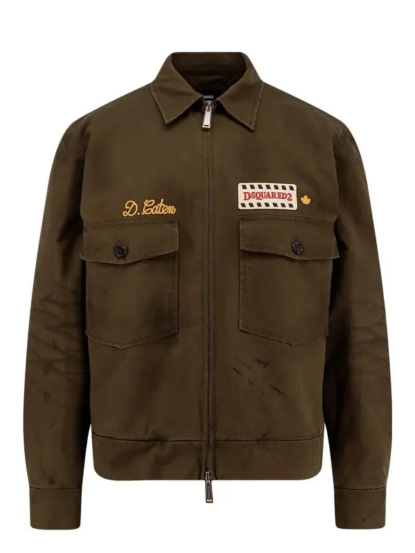 Dsquared2 Cotton Padded Jacket - Multicolor