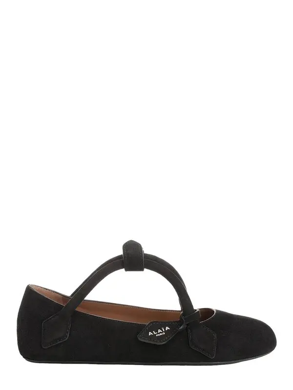 Alaïa Le Teckel Ballerina Flats - Black