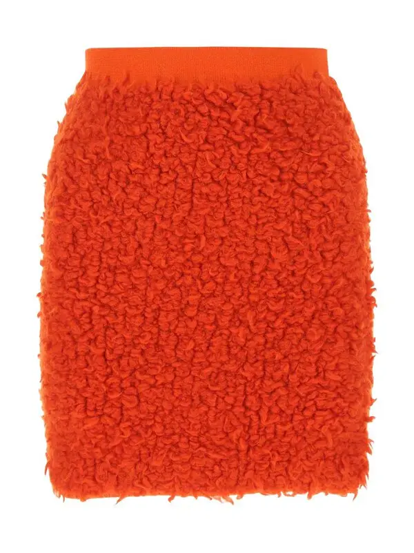 Bottega Veneta Wool Blend Skirt - Red