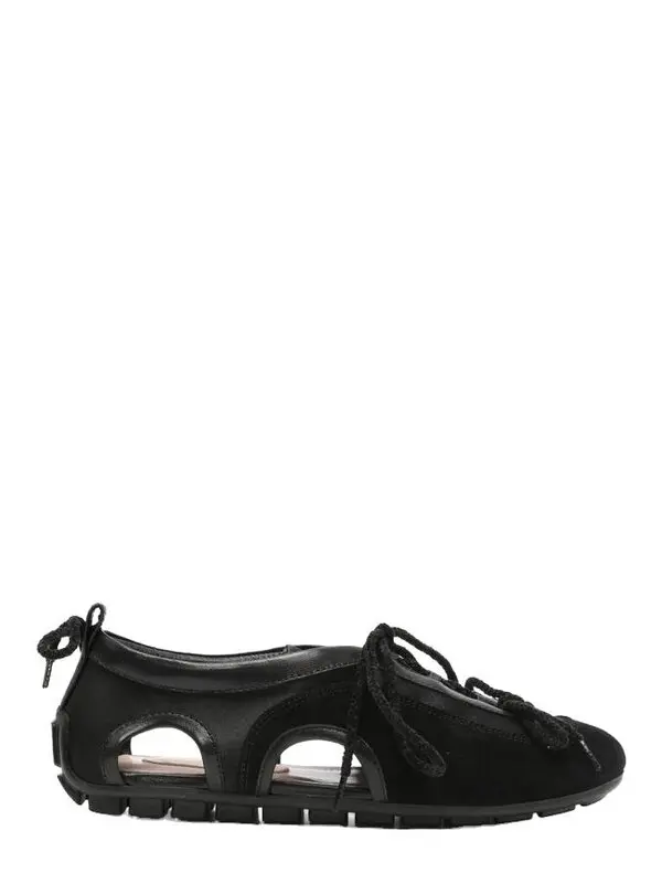 Simone Rocha Lace-up Cutout Detail Bow Detailing Boots - Black