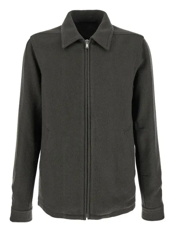 Rick Owens Wool Zip-up Jacket - Multicolor