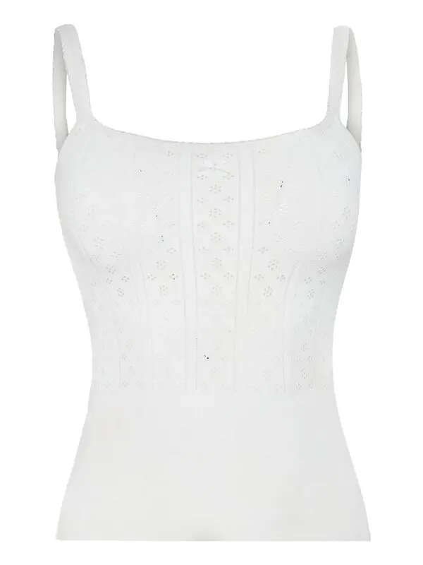 JW Anderson Pointelle Knit Tank Top - Multicolor