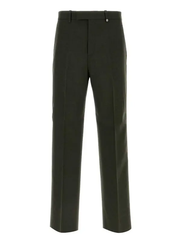 Burberry Bottle Wool Pants - Green