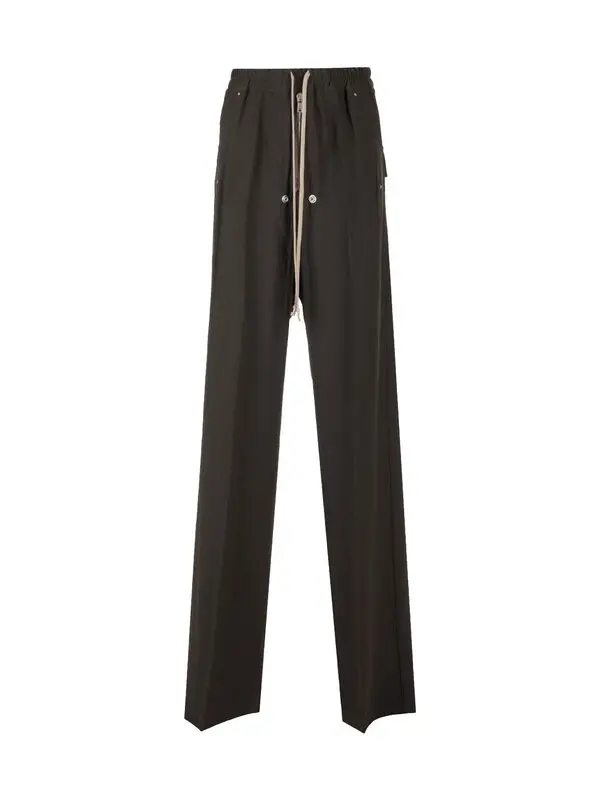 Rick Owens Geth Belas Cupro Trousers - Brown