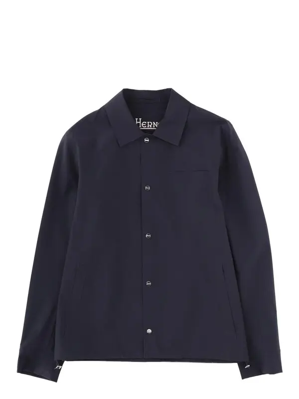 Herno Overshirt With Pocket - Blue