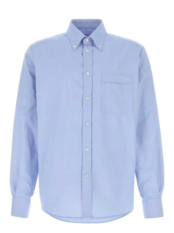 Valentino Garavani Powder Oxford Shirt - Blue