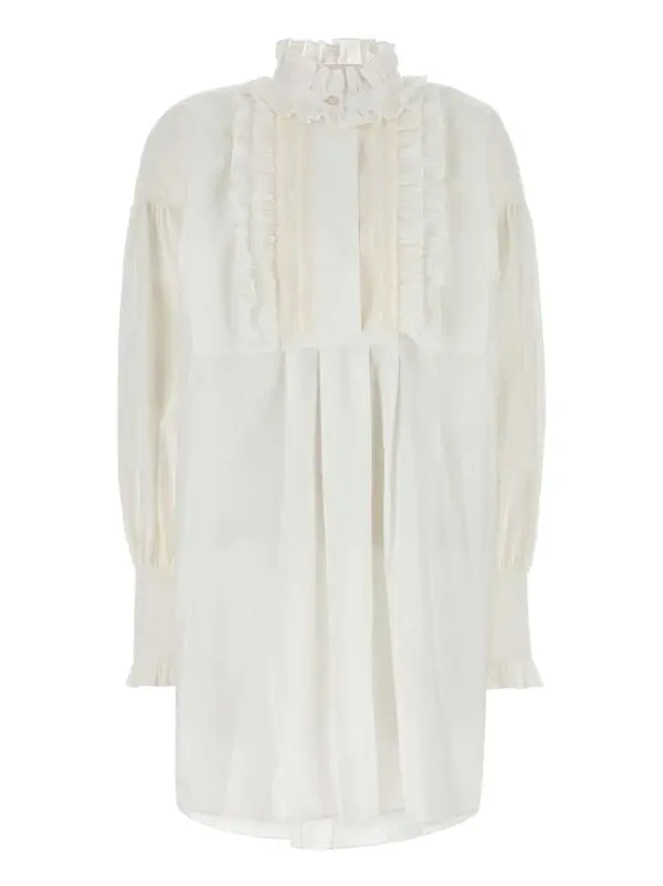 Valentino Garavani Cotton Blend Dress - White