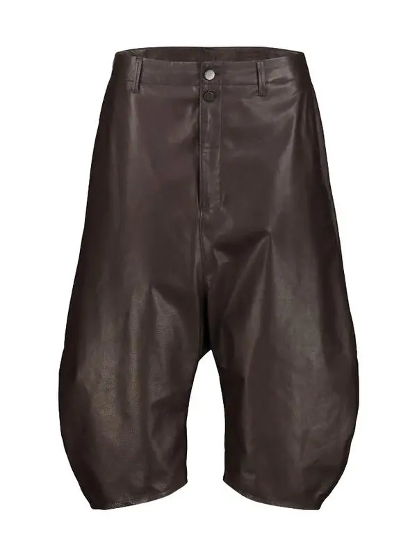 LEMAIRE Cropped Trousers - Brown