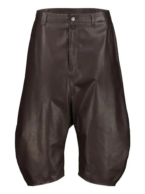 LEMAIRE Cropped Trousers - Brown