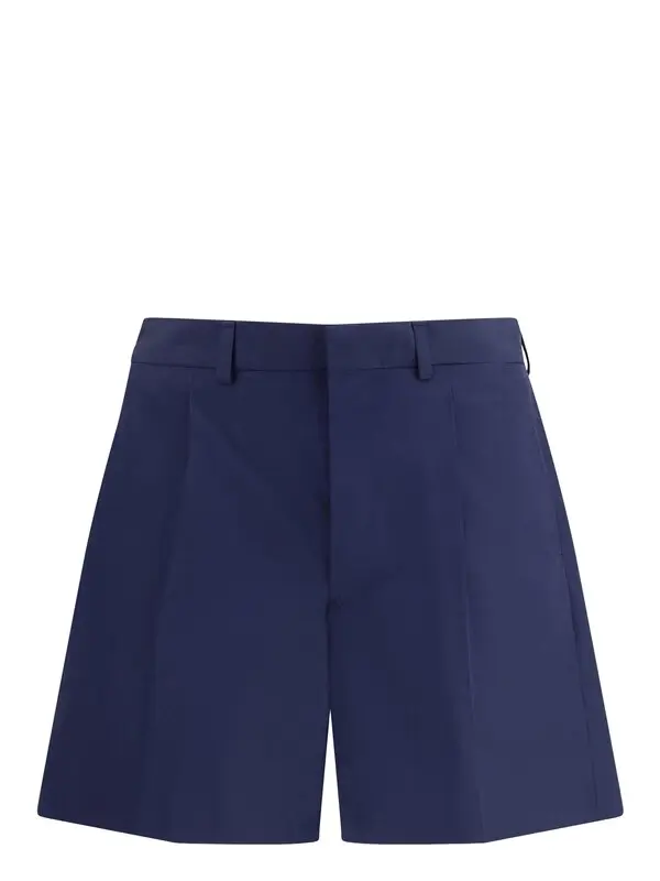 Prada Tailored Cotton Shorts - Blue
