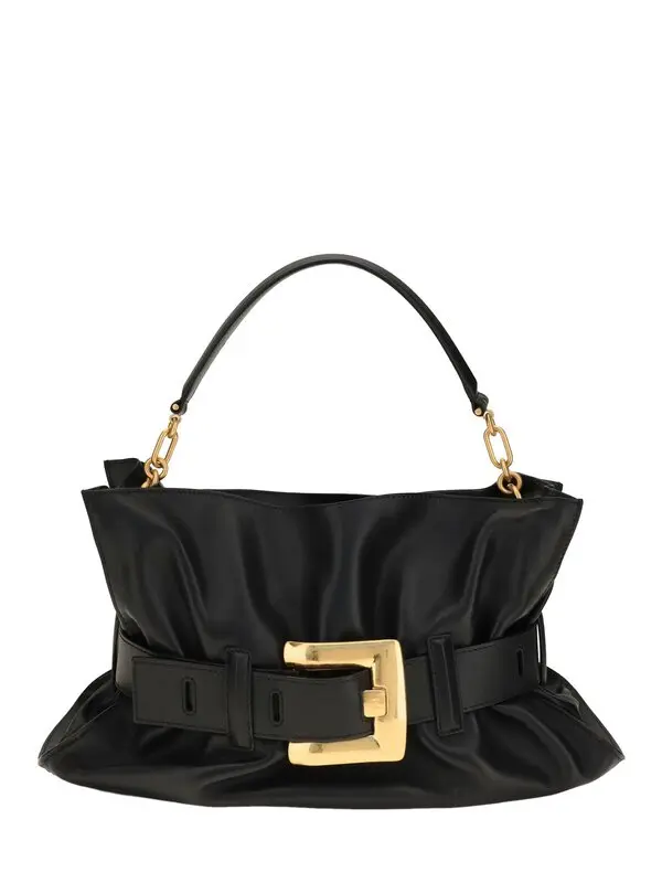 Balmain Medium Anthem Shoulder Bag - Black