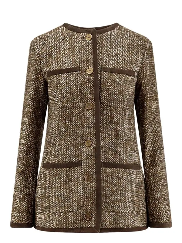 GOLDEN GOOSE Wool Blend Blazer - Multicolor
