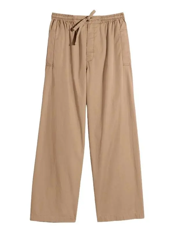 LEMAIRE Elasticated Waist Trousers - Cream