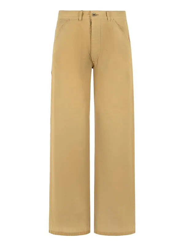MAISON MARGIELA Beige Cotton Jeans - Cream