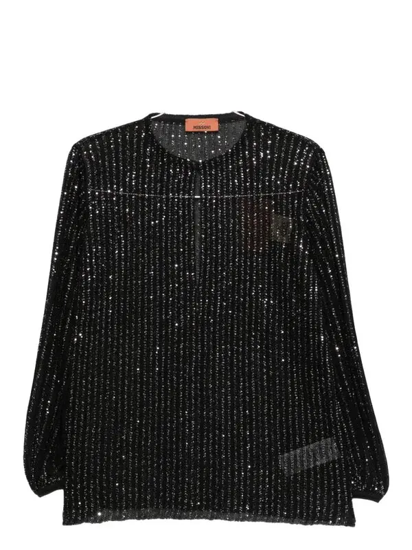 Missoni Sequin Embellished Long Sleeve Blouse - Multicolor