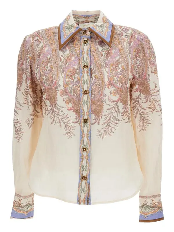 Zimmermann Alchemy Shirt With Paisley Print - Multicolor